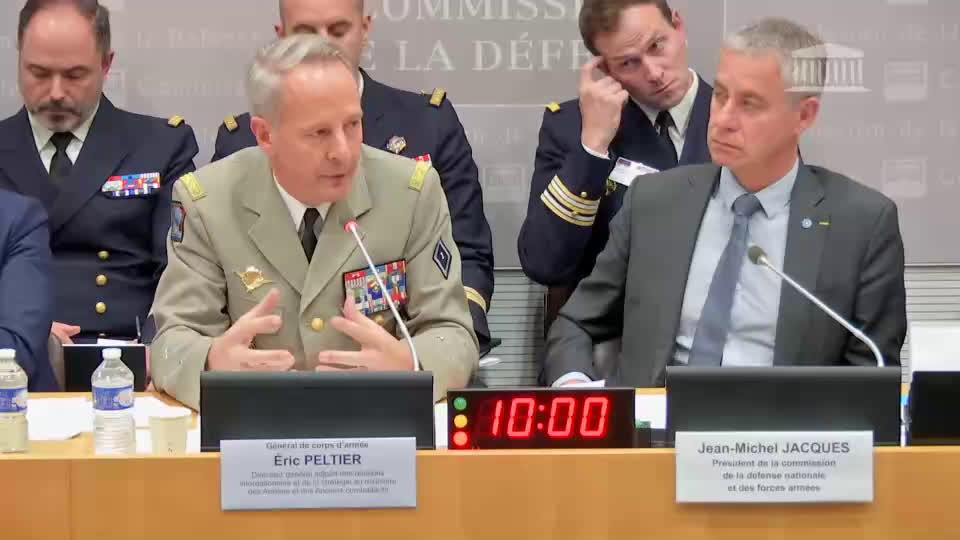 Commission de la défense : Général de corps d’armée Éric Peltier, sur ...